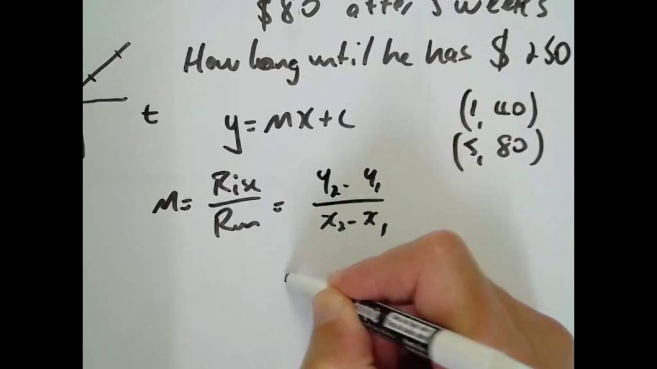 Linear Function worded question - YouTube
