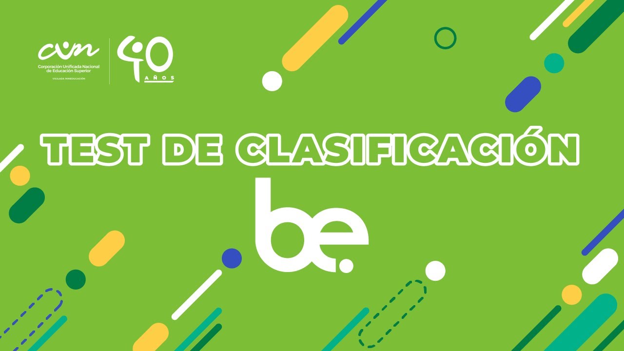 Test de Clasificación BE 📚 - YouTube