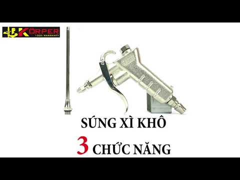 SÚNG XỊT BỤI 3 CHỨC NĂNG KORPER KP-SAB-501 | SÚNG XÌ KHÔ CÓ ĐIỀU CHỈNH