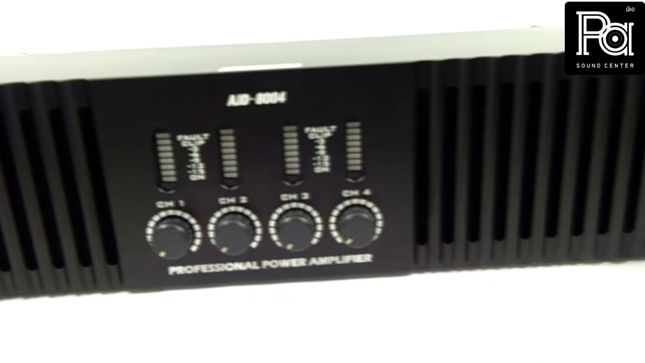 AJ AJD-8004 4CH Class D Power Amplifier - YouTube