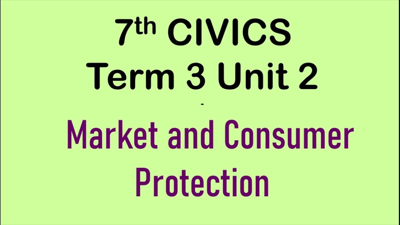 7th civics- Market and Consumer Protection - TNPSC important questions ...