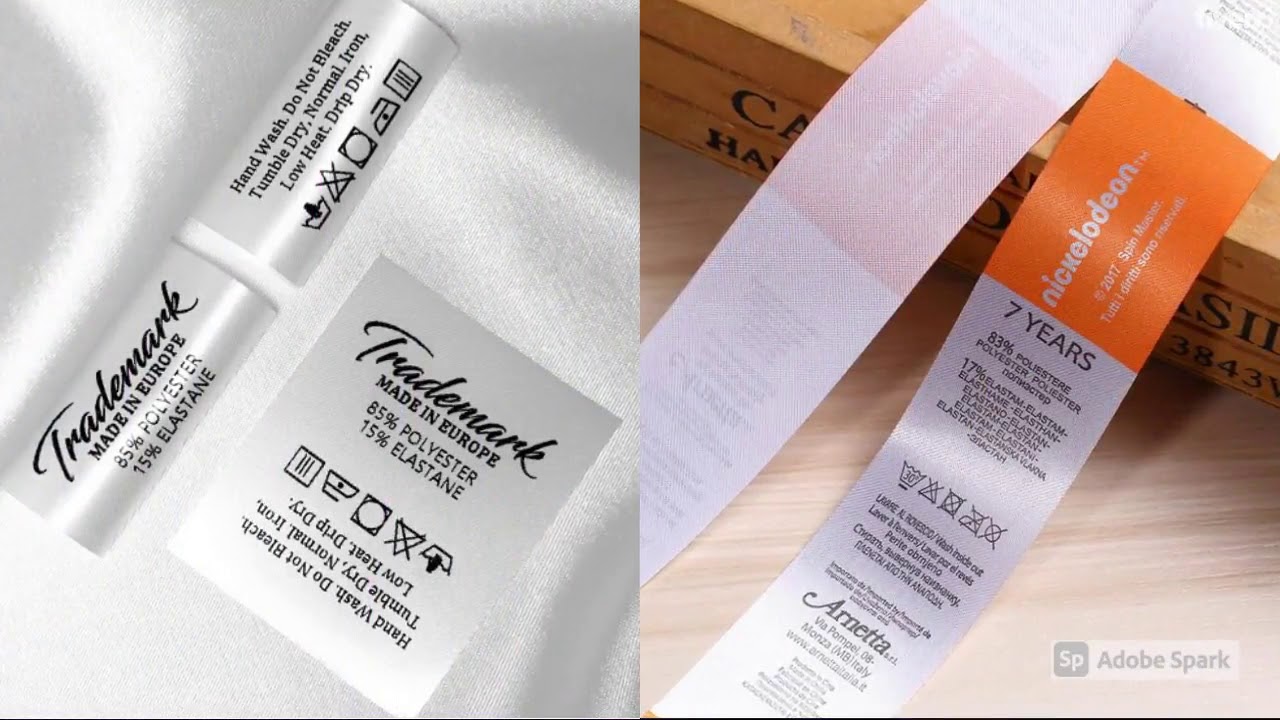 Design clothing care label, hangtag, barcode label and tape - Best ...