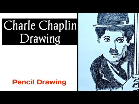 Charle Chaplin Drawing || Charlie Chaplin Drawing Easy || Charlie ...