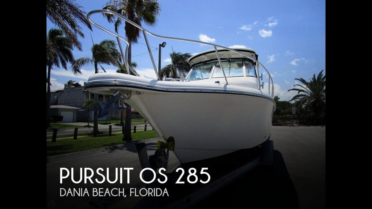 [SOLD] Used 2007 Pursuit OS 285 in Dania Beach, Florida - YouTube