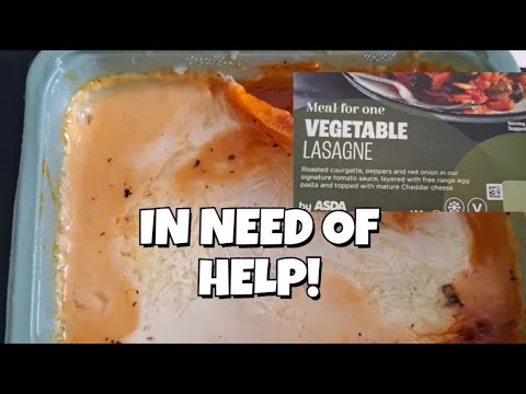 I tried an Asda Vegetable Lasagne Meal for One - YouTube