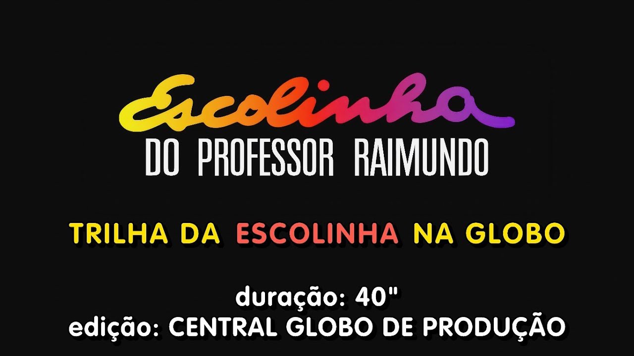 Trilha: Escolinha do Prof. Raimundo - Rede Globo (1993) [Original e ...