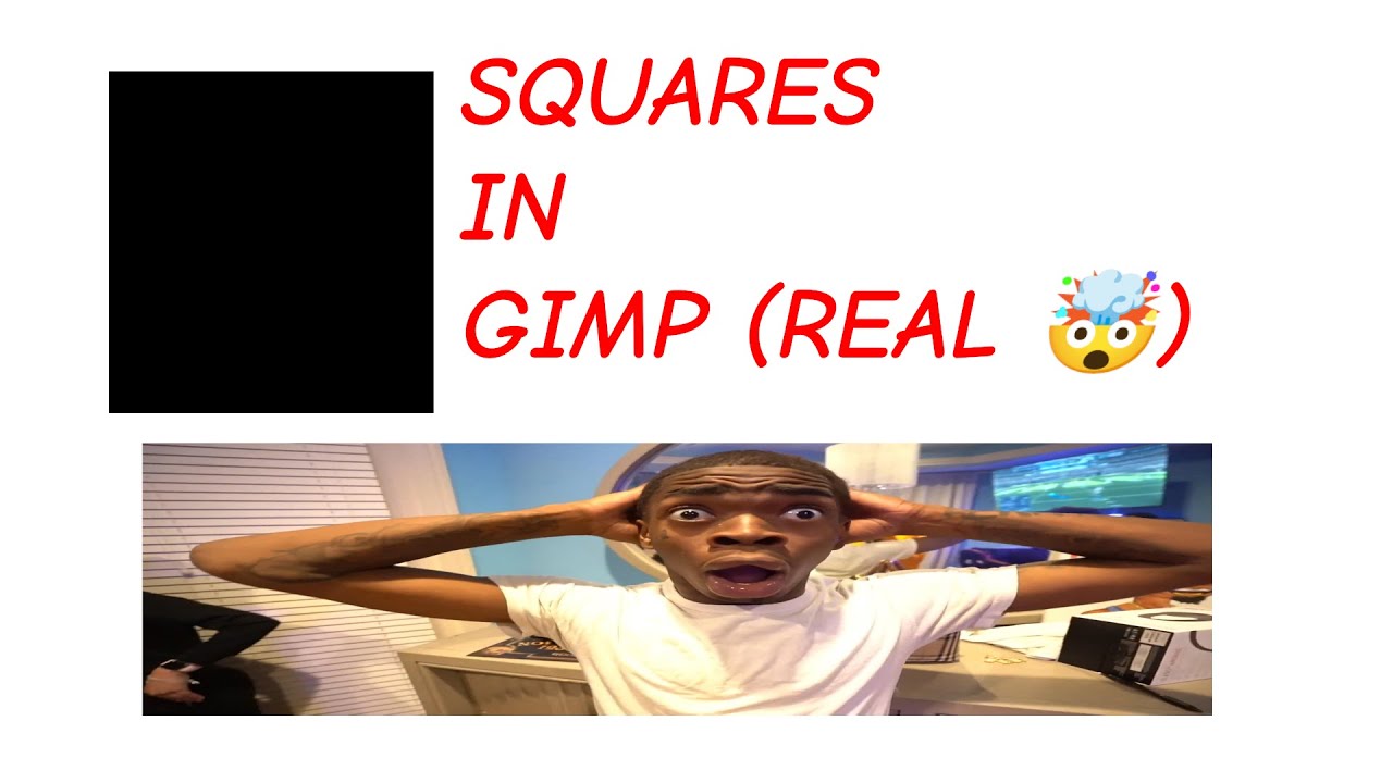 "🤓 uhm you can't draw squares in gimp" drawing a square in gimp speedrun - YouTube