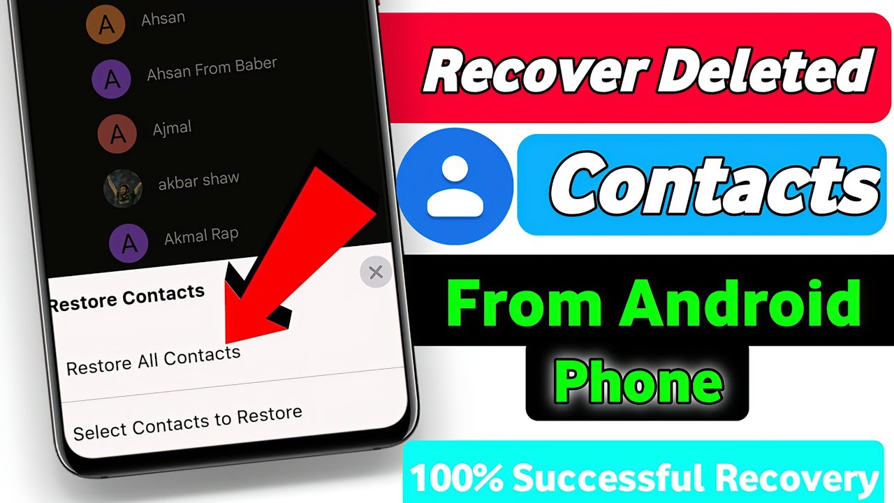 How To Recover Deleted Contacts From Android Phone (2024) | Restore ...