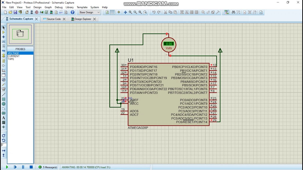 Simulating Atmega328P on Proteus - YouTube