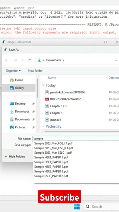 Image Compressor Software in Python. Try it - YouTube