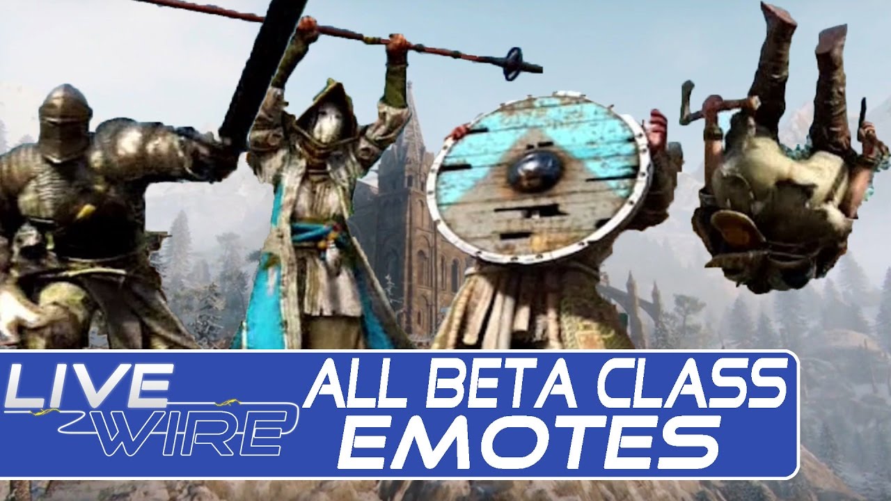 All For Honor Beta Classes Emotes - A Preview of All Hero/Class Emotes ...