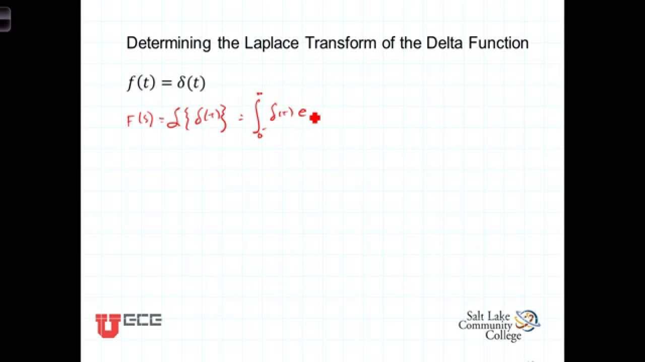 L12 4 4Laplace Trans of Delta Function - YouTube