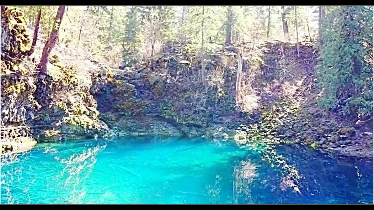 Blue Pool, Oregon (Drone Footage) - YouTube