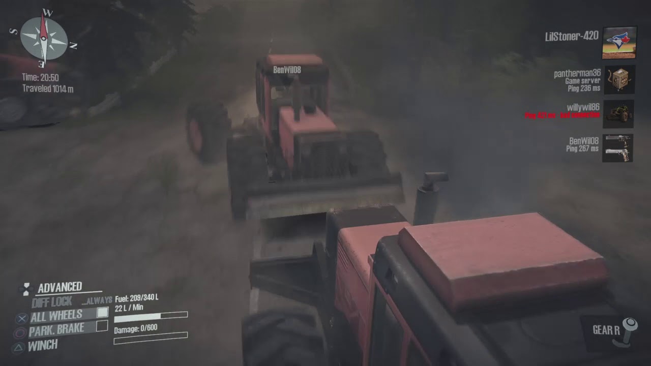 Spintires: MudRunner Skidder winch glitch - YouTube