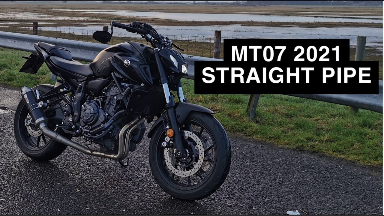 MT07 2021 straight pipe Mivv GP 4k - YouTube