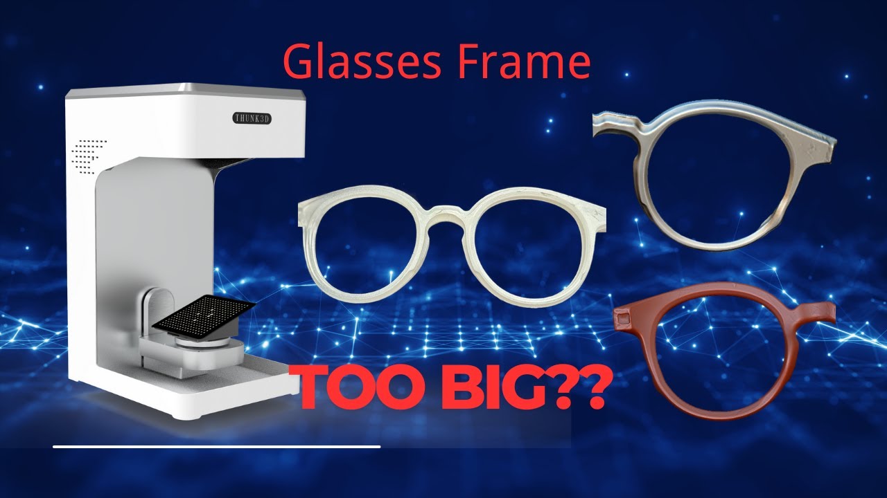 How to scan glasses with Thunk3D desktop auto 3D scanner JS500 - YouTube