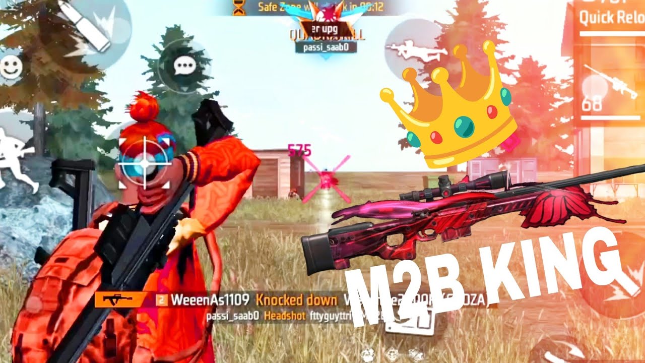 1 vs 4 DOUBLE M2B SNIPER 25 kill ON RANK MATCH SNIPER KING 👑# ...