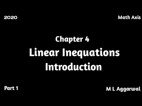 Linear Inequations Class 10 | ICSE Class 10 Maths | Chapter 4 Linear ...