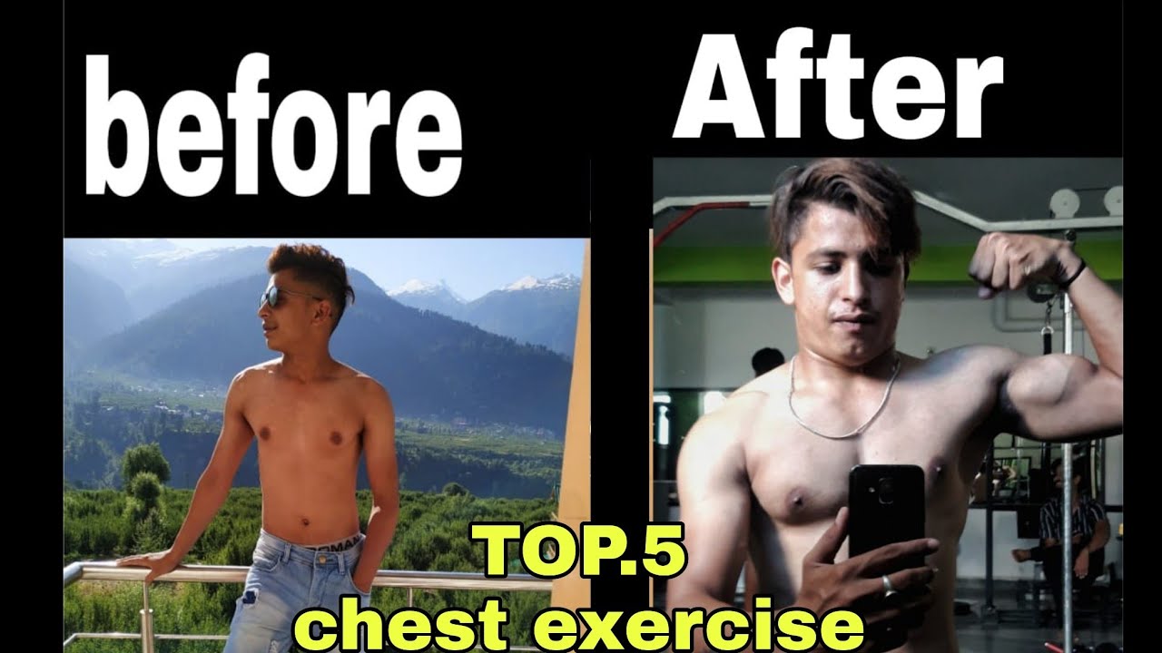 Chest workout transformation 8 week at home during lock down - YouTube