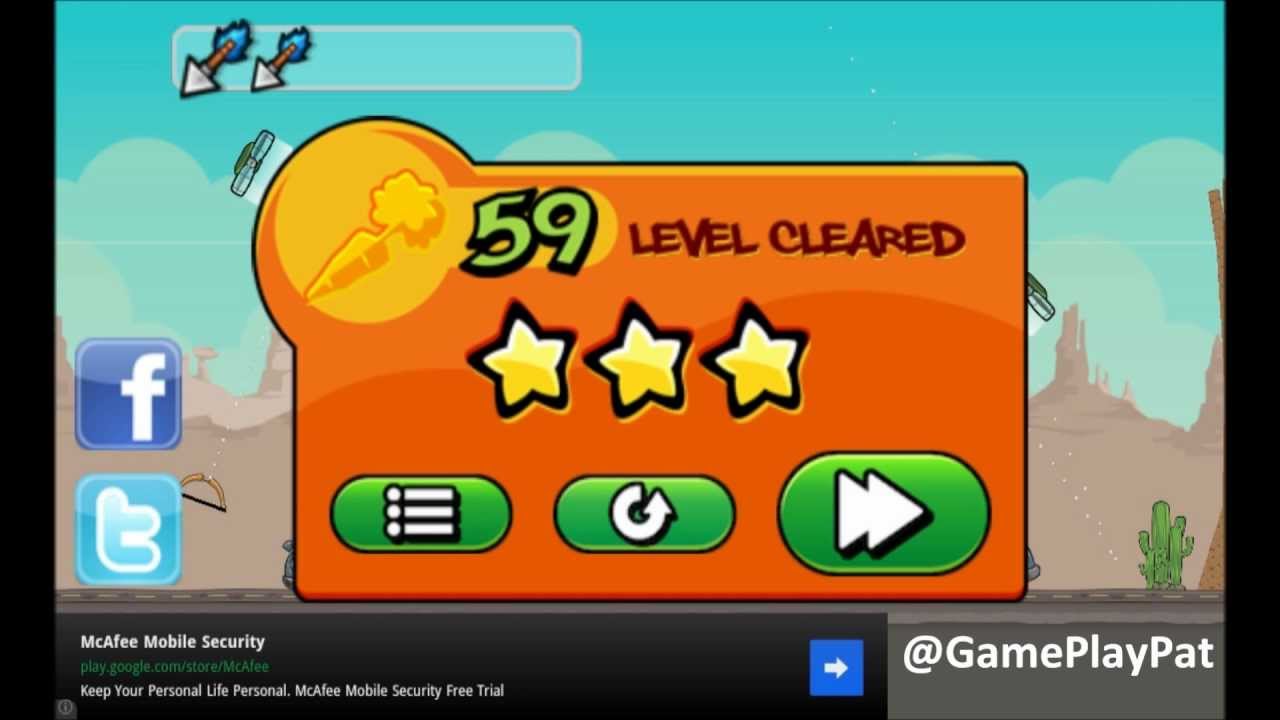 Bunny Shooter Level 59 World 4 - 3 Stars - YouTube