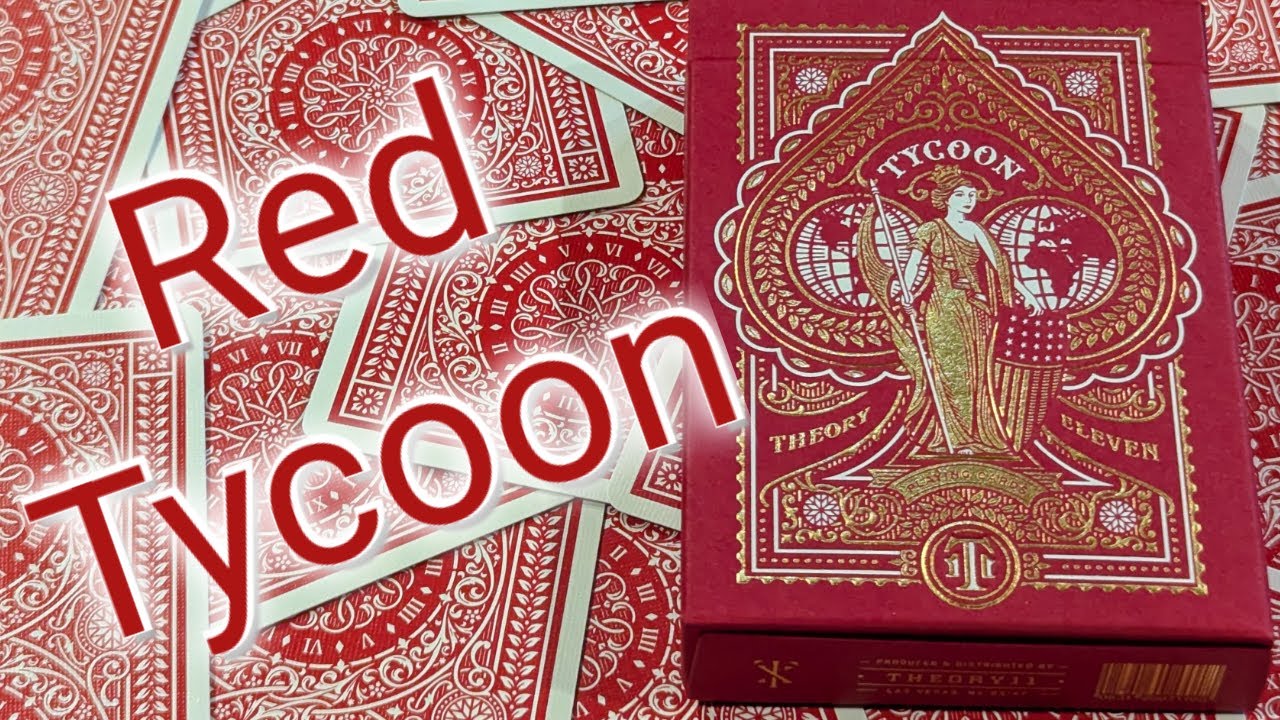 Daily deck review day 578 - Red Tycoon playing cards by Theory11 - YouTube
