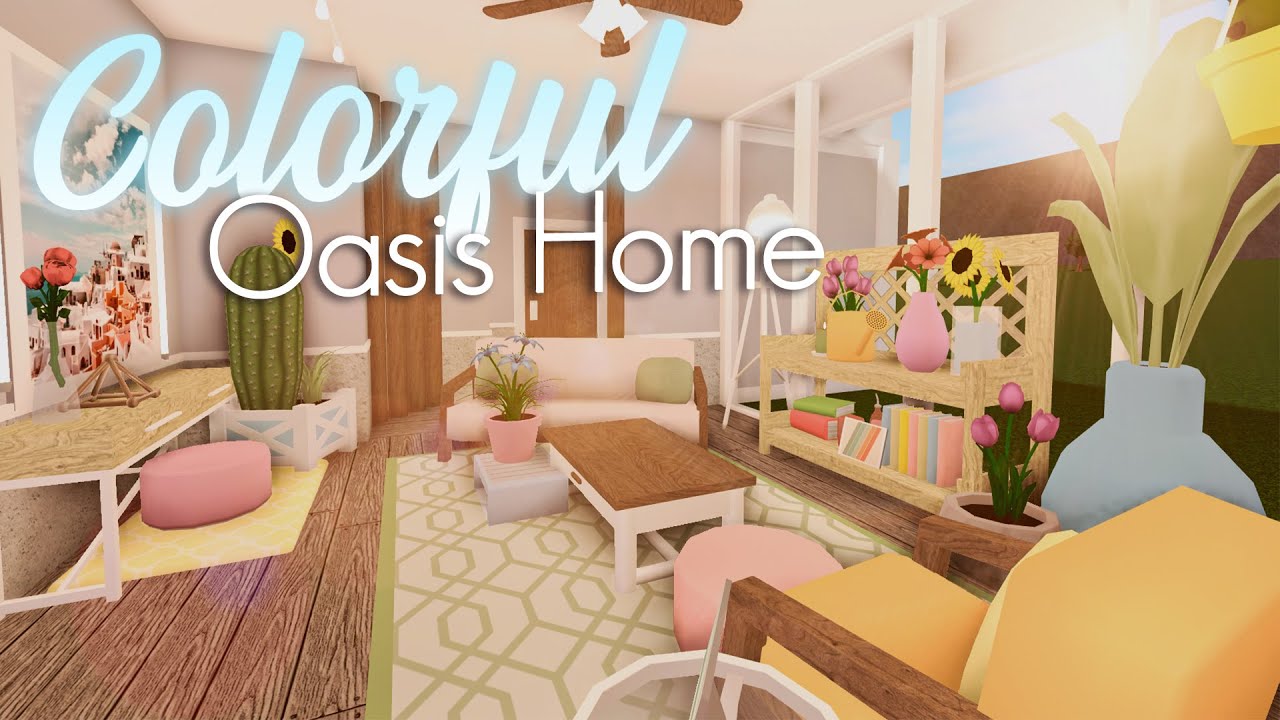 Roblox || Bloxburg: Colorful Oasis Home || House Build - YouTube