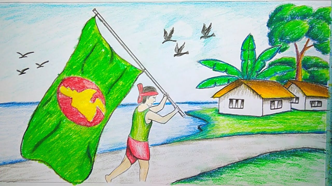 Easy Independence Day Drawing For Competition | 26 March Drawing ...