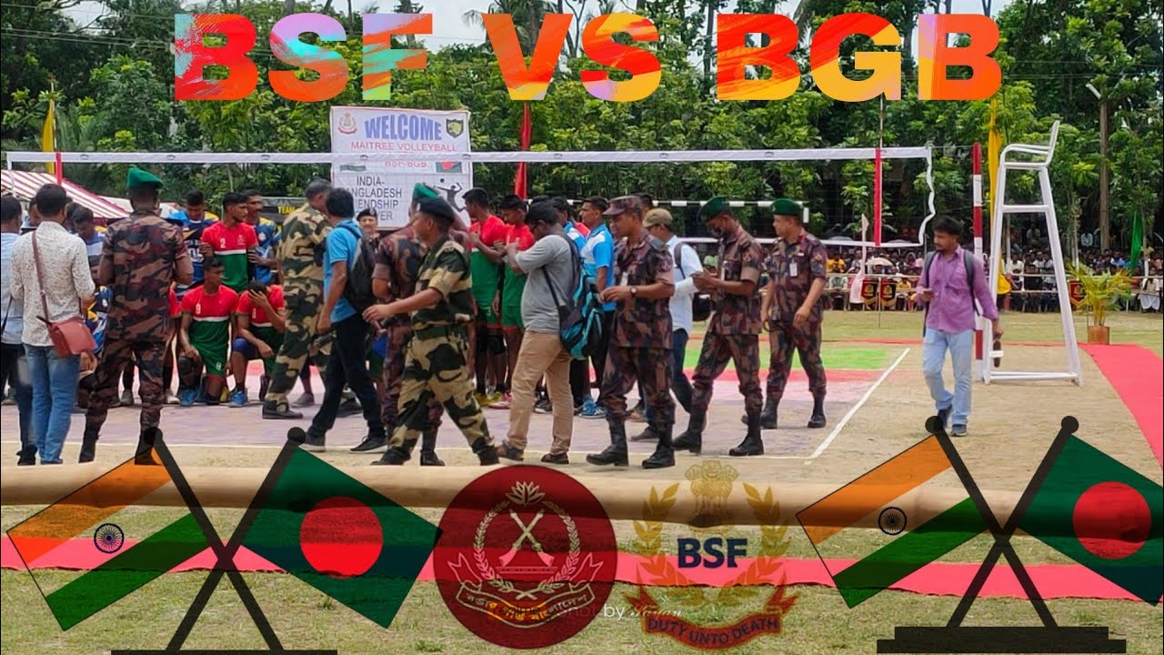 India vs Bangladesh Volleyball match Ghojadanga 2022 |( BSF vs BGB ...