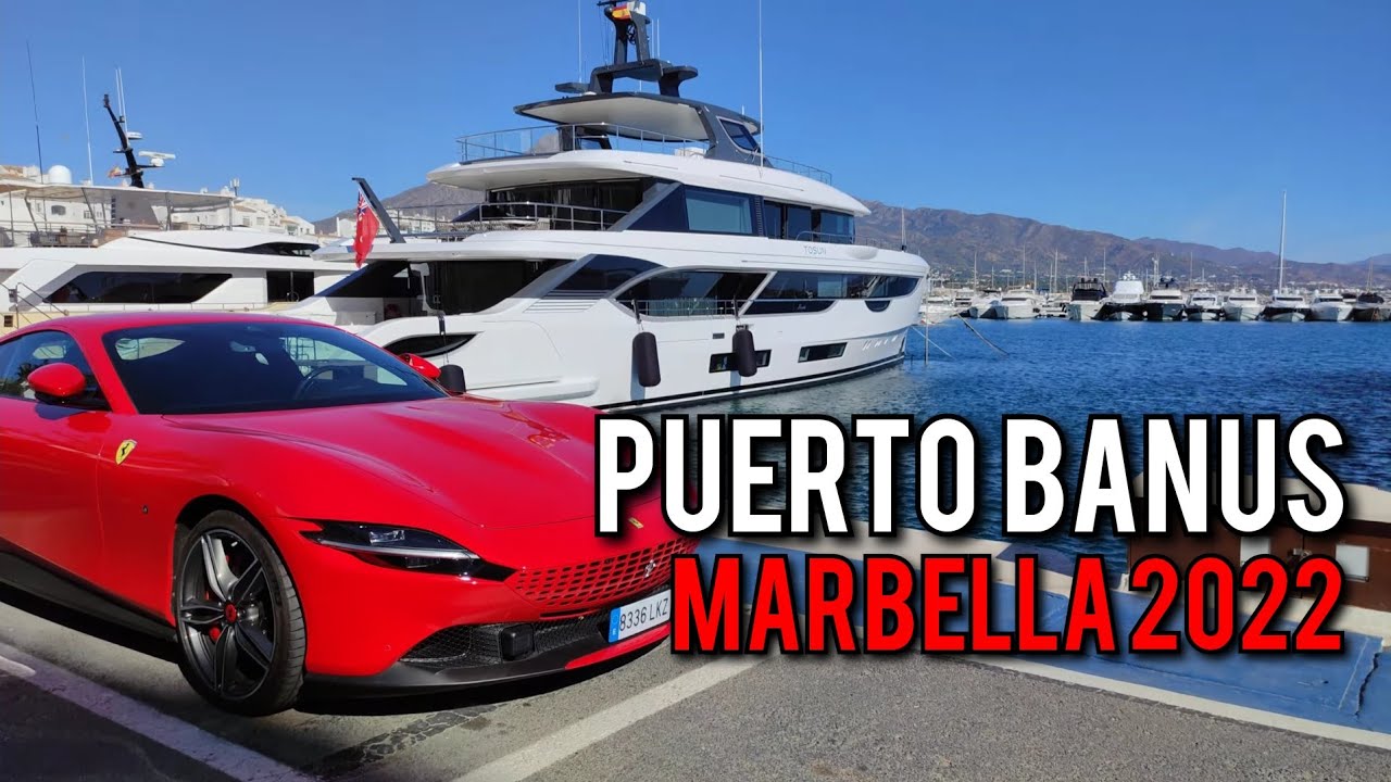 PUERTO BANUS 🇪🇦 LUXURY CARS SPAIN DECEMBER 2022 Marbella Costa del Sol ...