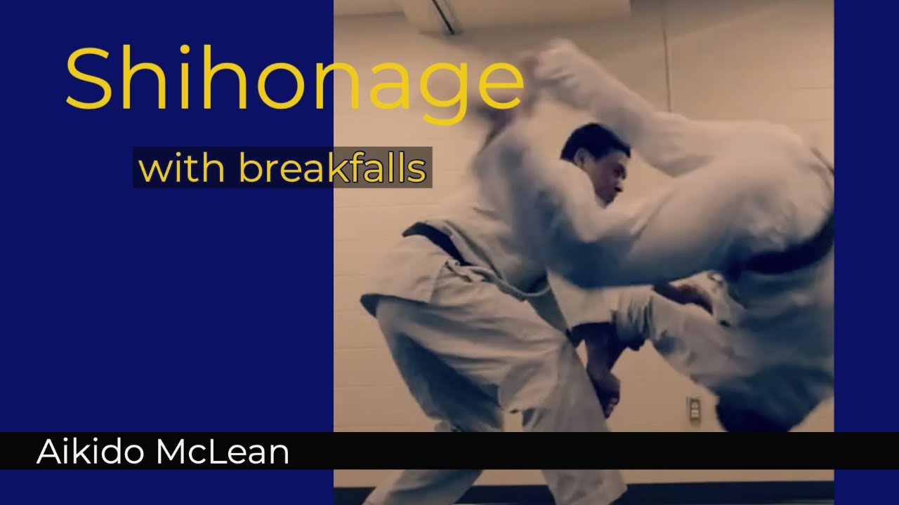 Aikido McLean: Technique, Shihonage Omote & Ura with breakfalls - YouTube
