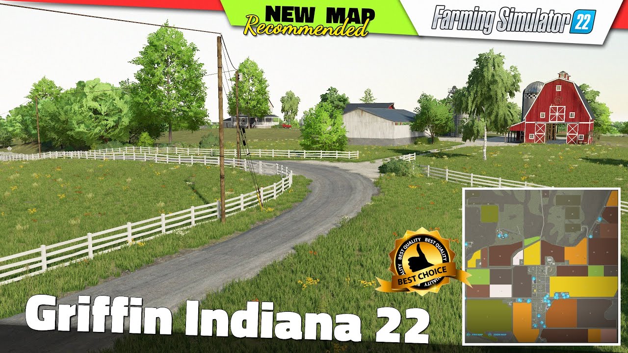 FS22 ★ NEW MAP "Griffin Indiana 22" - Farming Simulator 22 New Map ...