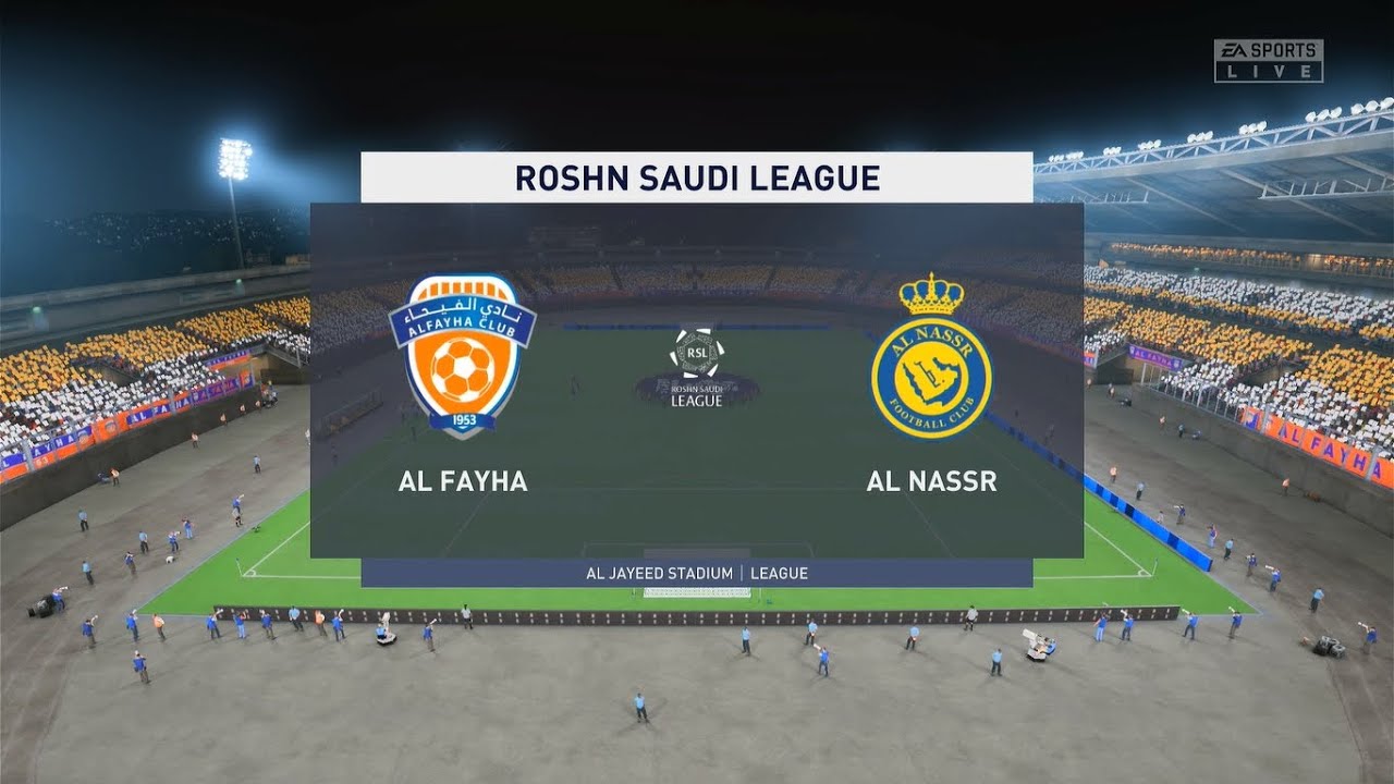 AL Fayha vs AL Nassr - Roshn Saudi League - FIFA 23 - Saudi Pro League ...
