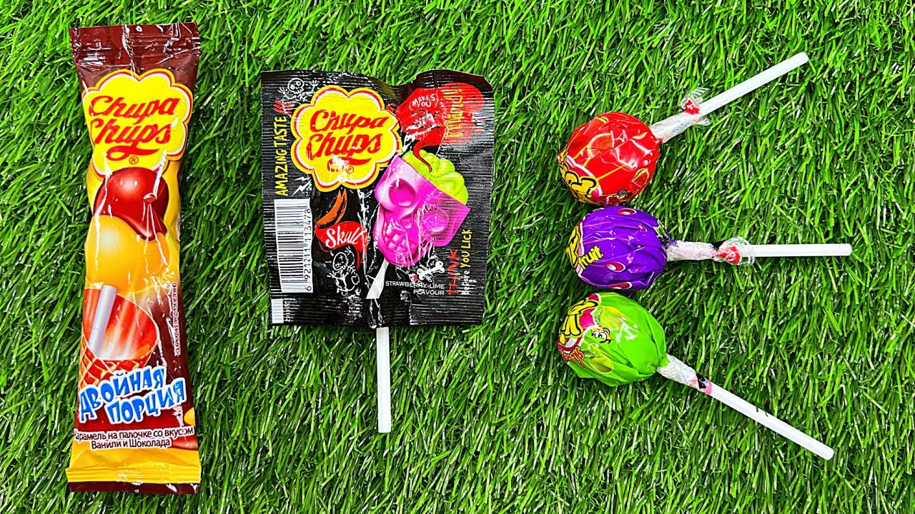 Satisfying Video | Rainbow Chupa Chups Lollipops Candy Unpacking - YouTube
