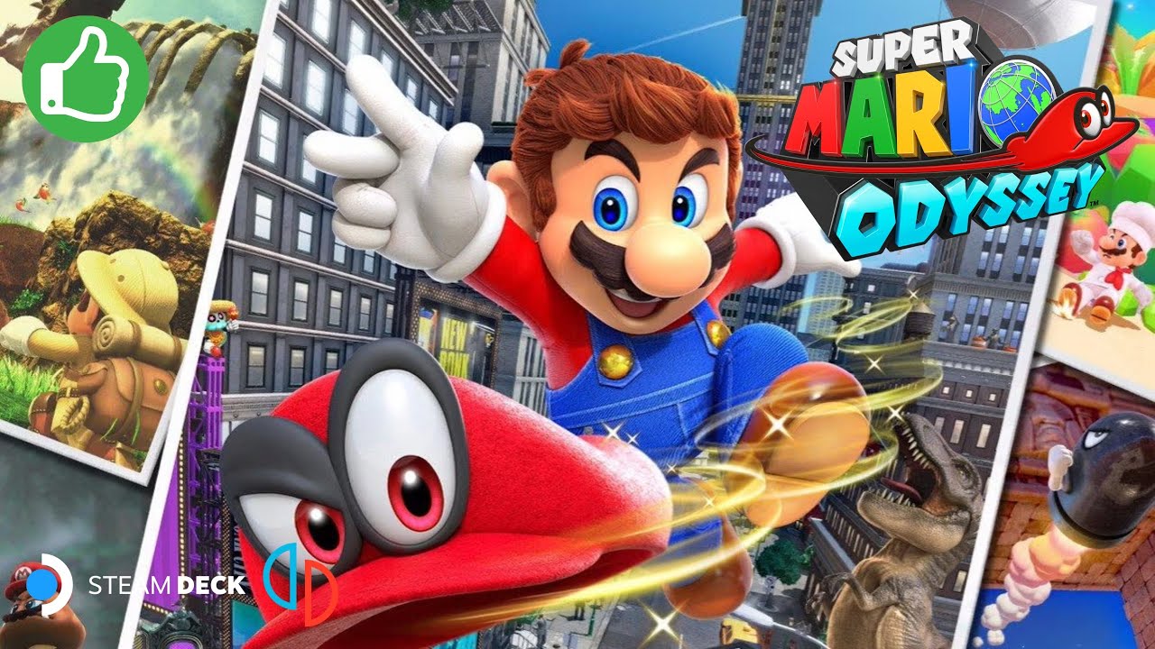 Mario Odyssey Steam Deck 60FPS Performance Gameplay | Yuzu Emulation ...
