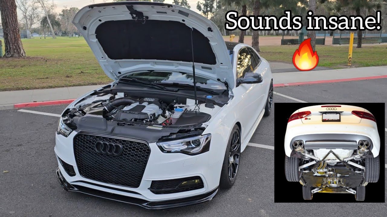 Audi 3.0T Supercharged B8.5 with FULL AWE Exhaust (High flow cats ...