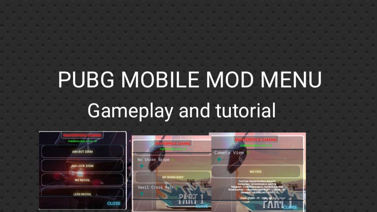 NEW PUBG MOBILE MOD MENU!! 0.19.0 (GAMEPLAY + TUTORIAL) - YouTube