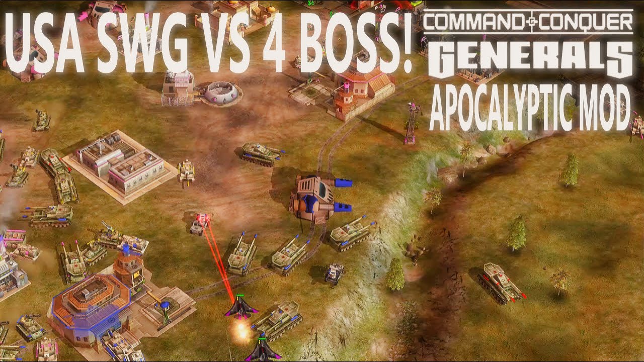 USA SWG VS 4 BOSS GENERALS BATTLE!Command & Conquer TM Generals Zero ...