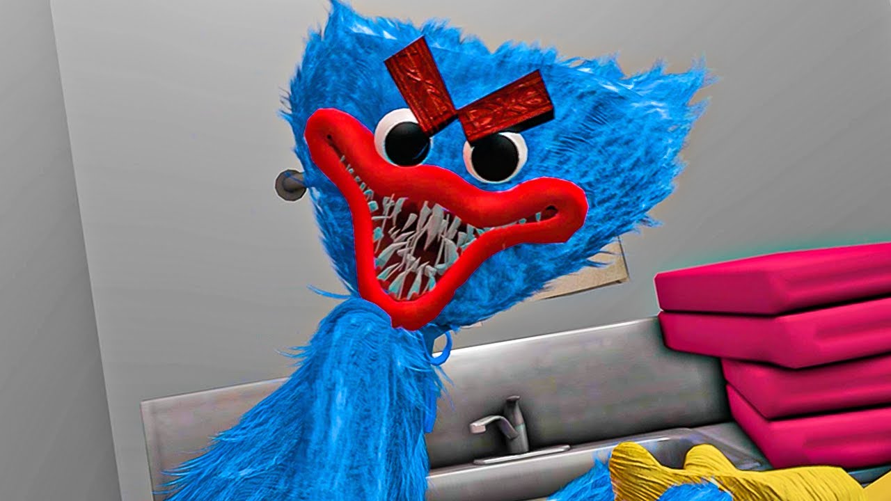 Funny moments in Poppy Playtime Animation || Experiments with Huggy ...