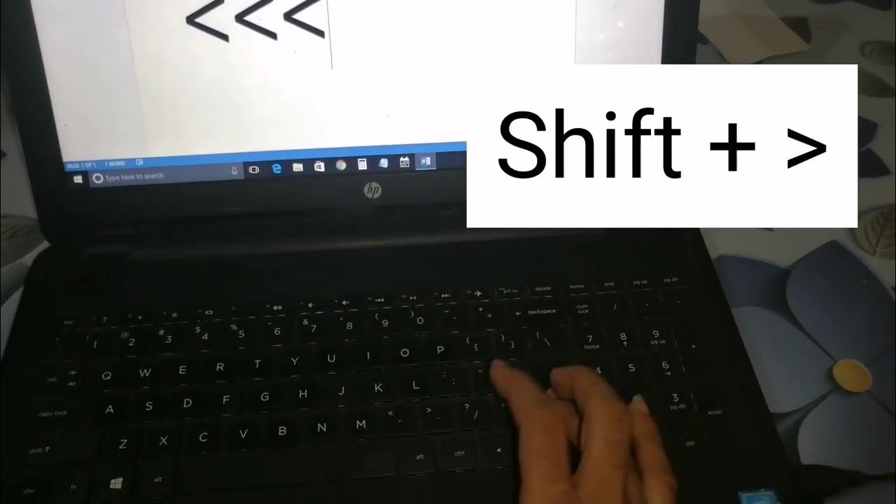 how to type greater than symbol in laptop !! how to type less than sign ...