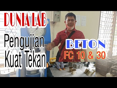 Tes Beton Fc 10 dan Fc 30 - YouTube