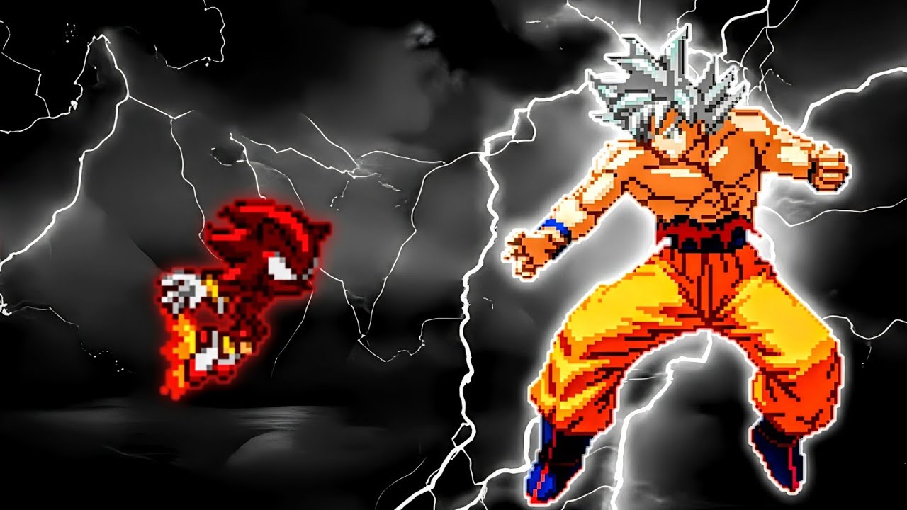 Dark Shadow V2 (New) VS Son Goku V3.4 (all form) in Jump Force Mugen ...