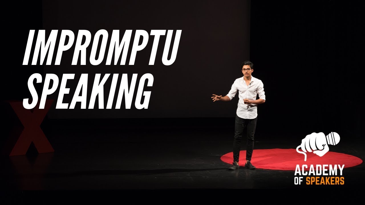 Impromptu Speaking: The tricks of the unprepared! - YouTube