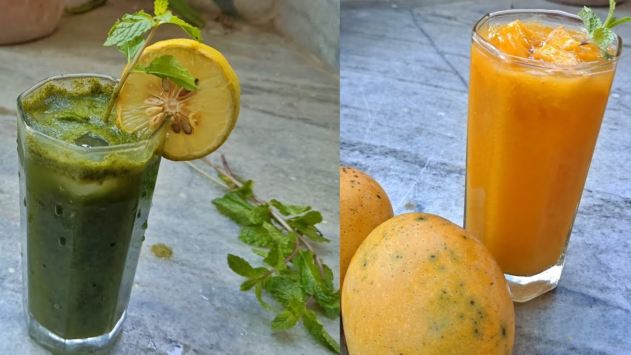 Summer Special Drinks | Mango Juice | Mint Juice | Juice recipe | Mint ...