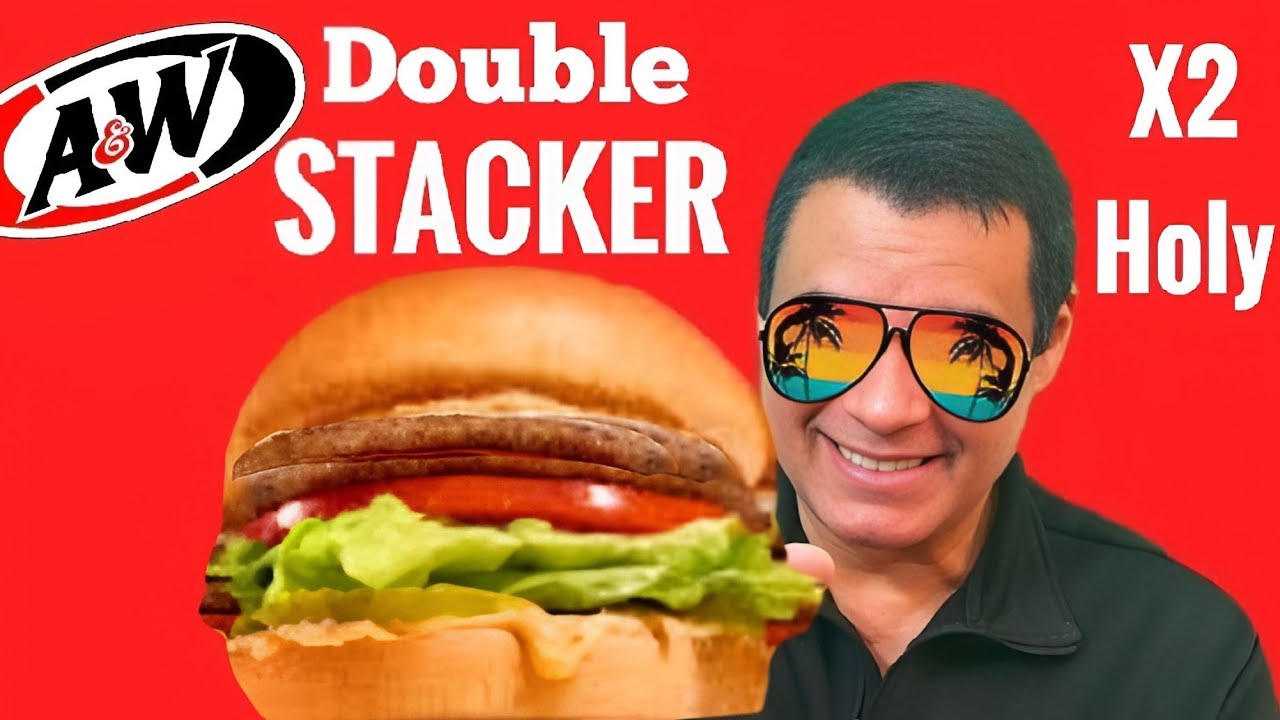 A&W DOUBLE STACKER - Food Review - YouTube