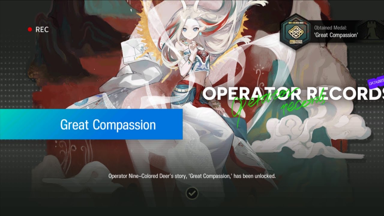 [Arknights] Nine-Colored Deer's Operator Record - Great Compassion ...