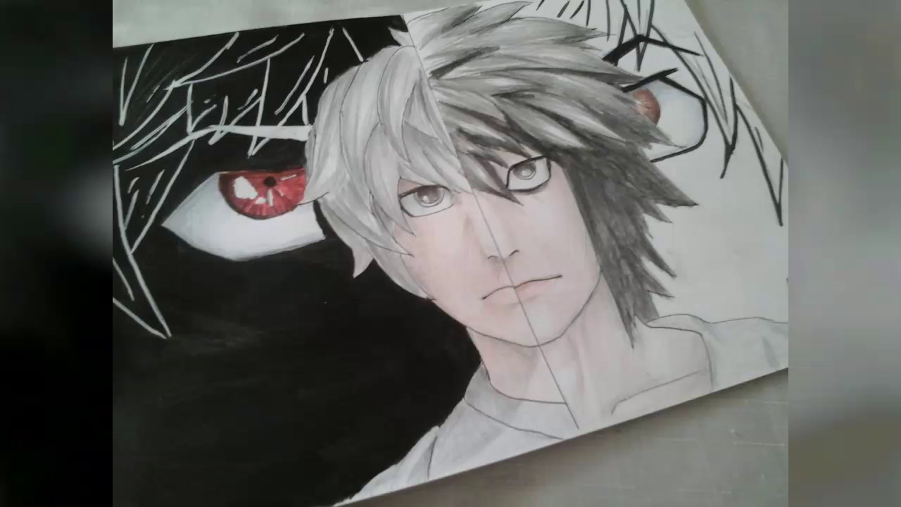 ☆Nia★L-Speed Drawing (Death Note) - YouTube