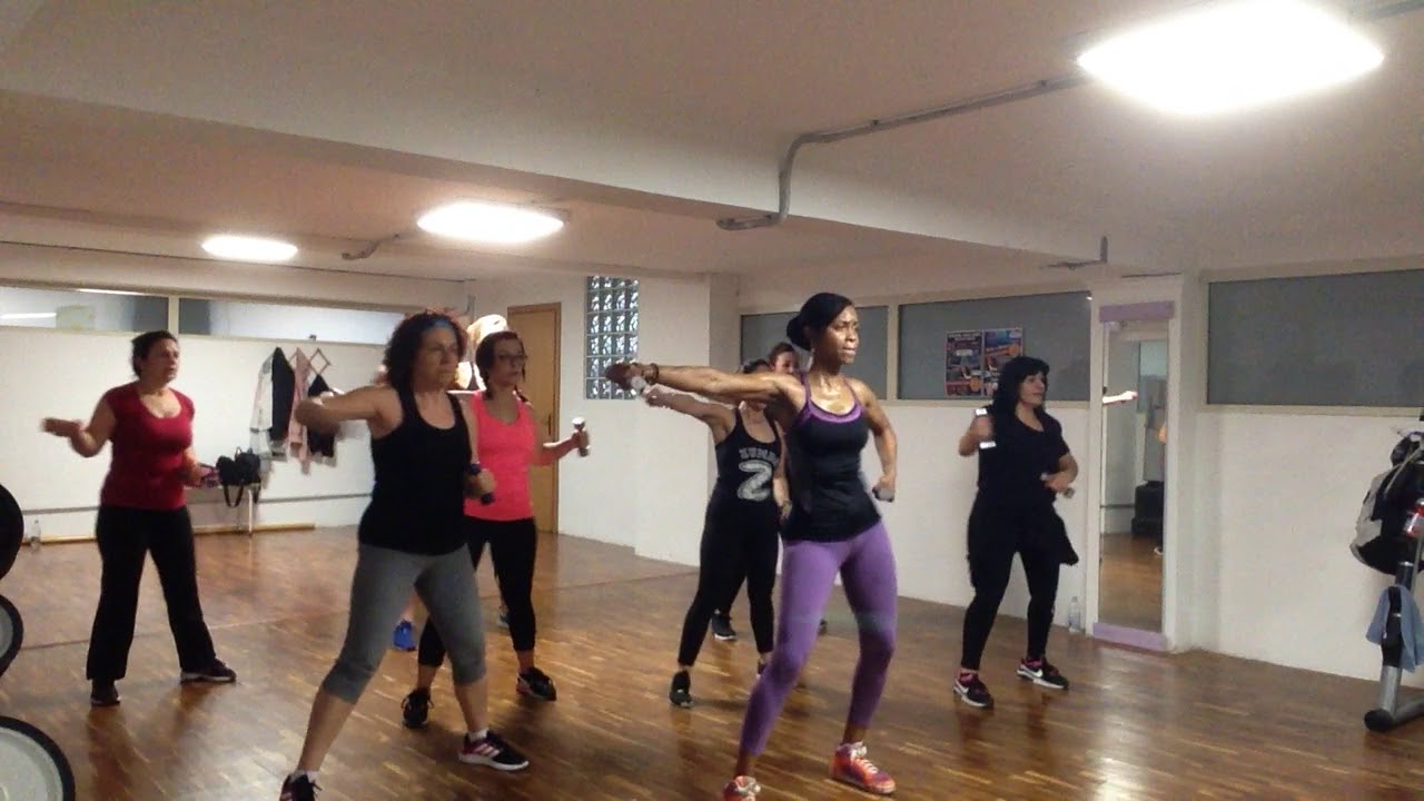 Zumba Toning medley / Dance Fitness with Dina B. - YouTube