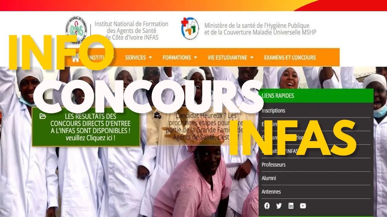 concours INFAS | cote d'ivoire tout savoir - YouTube