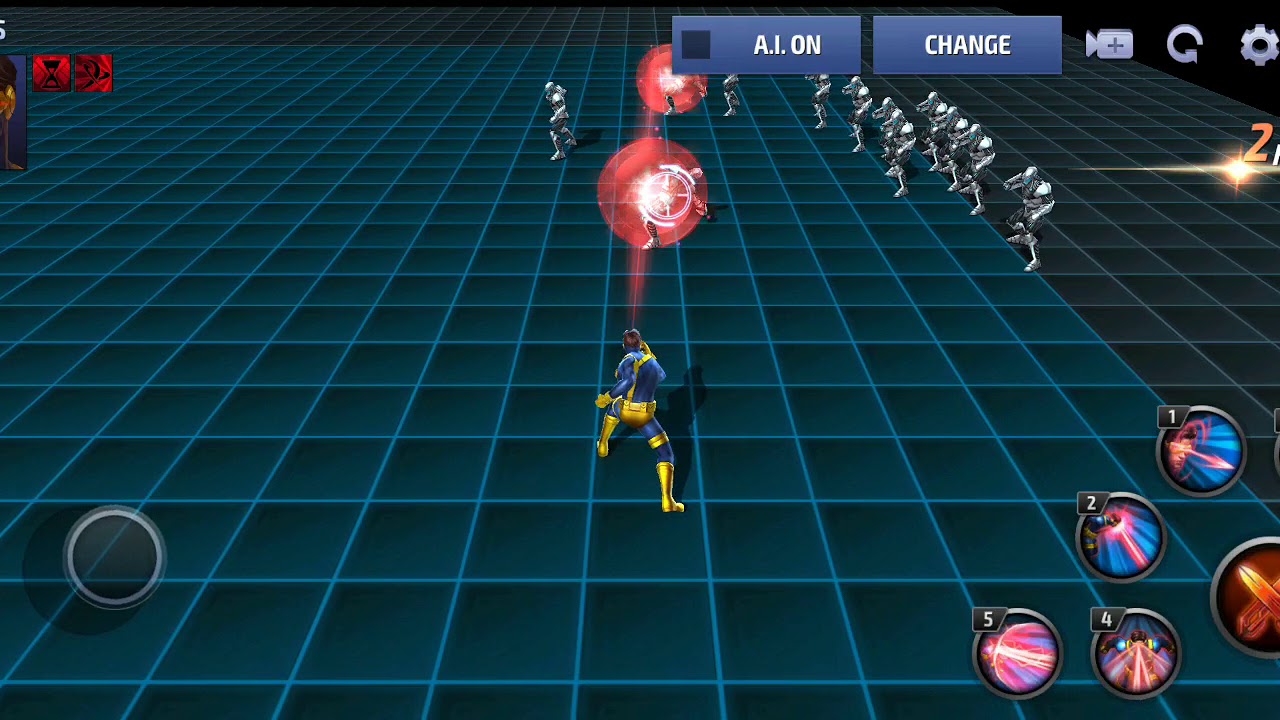 Marvel Future Fight - Cyclops Skills Abilities animations Gameplay ...