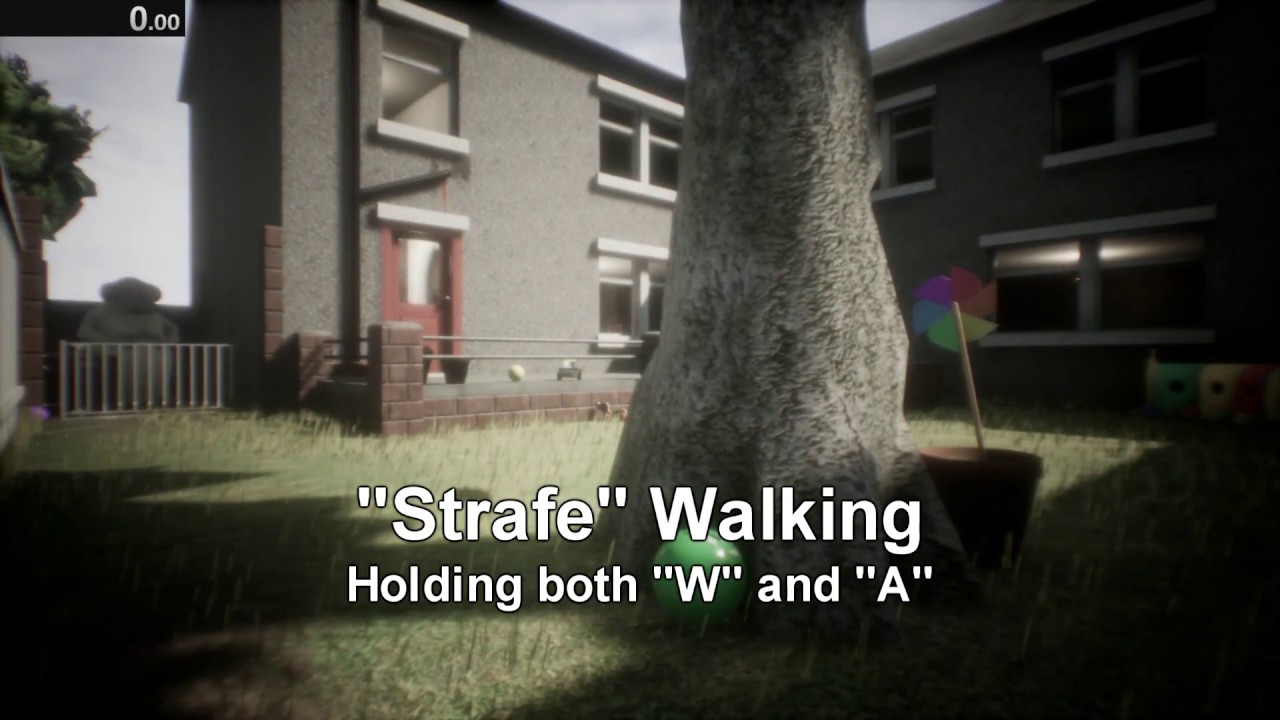 Bonbon: strafe walking vs regular walking comparison. - YouTube